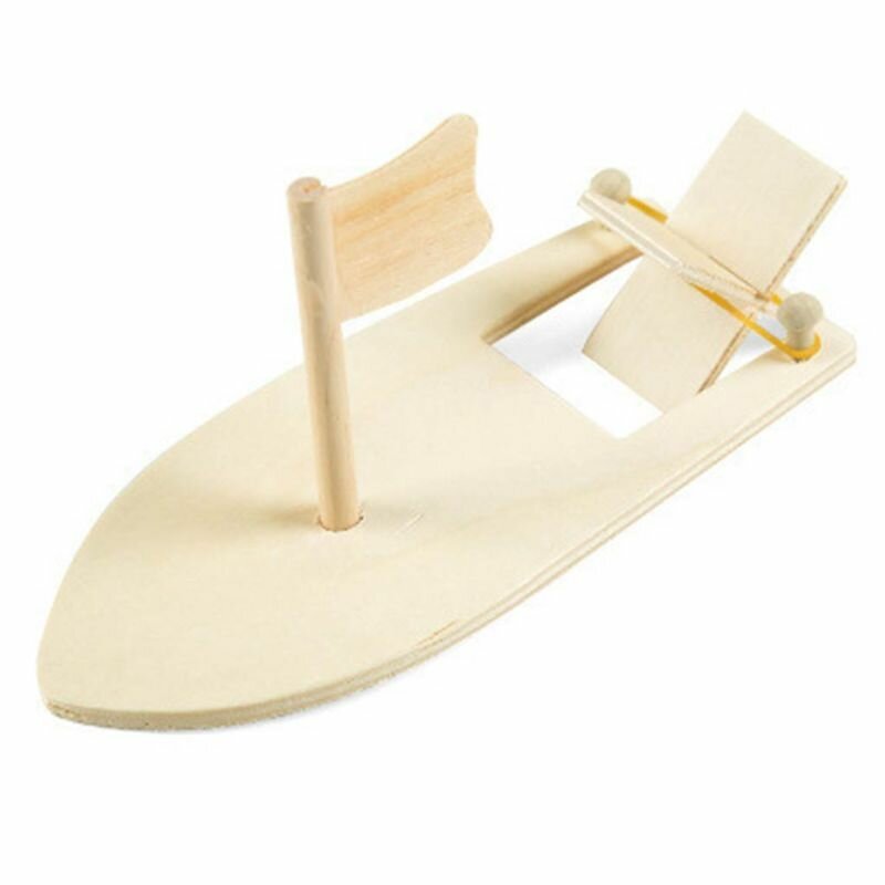 Деревянная лодка для рисования