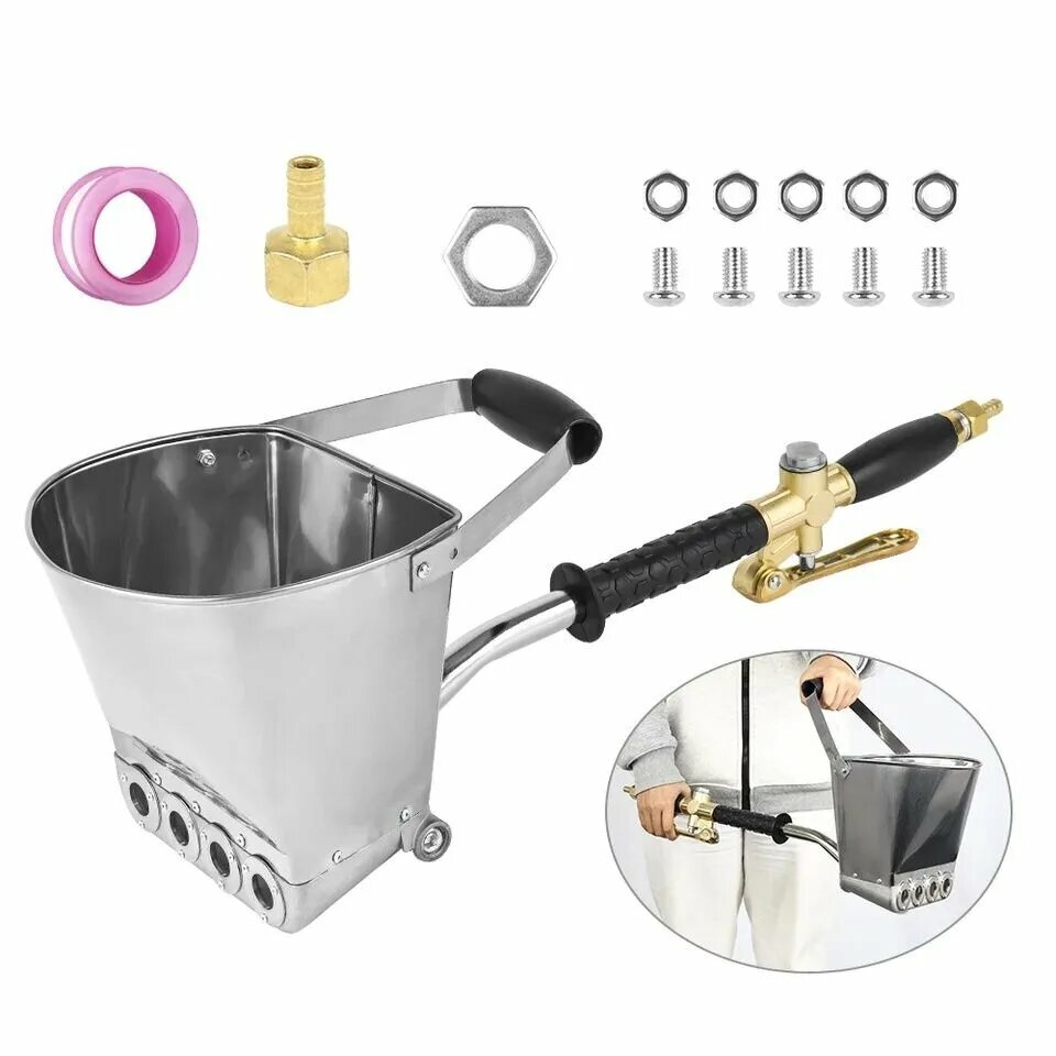 Штукатурный хоппер ковш, Пистолет-распылитель цемента