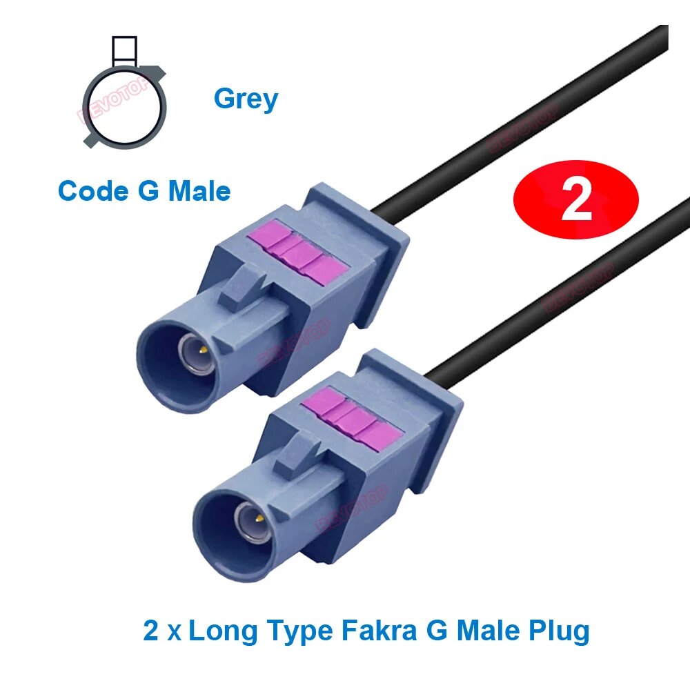 Удлинительный кабель Fakra G BEVOTOP 1M, Long FakraG M to M