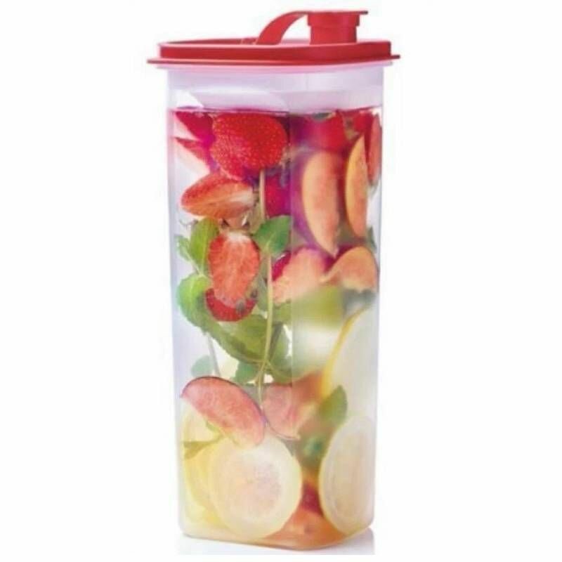 Контейнер Tupperware "Универсал", с клапаном, 2 л, цвет красный