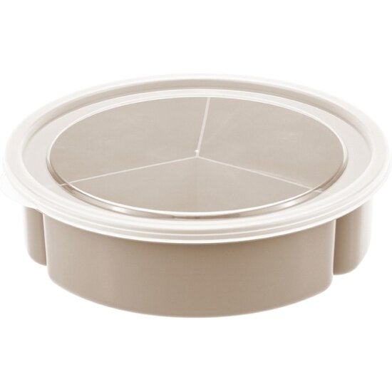 Менажница с крышкой Idea 3 секции (3*300мл) М 1124 капучино