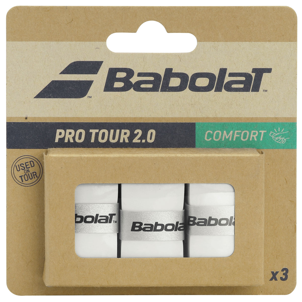 Намотка для ракетки Babolat Pro Tour Comfort 2.0 White (3шт) арт. 206232