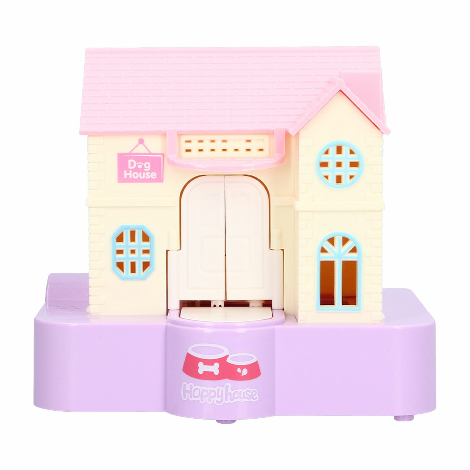 Копилка для денег с собакой и будкой, автоматическое открытие двери, световые и музыкальные эффекты, игрушка-копилка для детей, развивающая привычку экономить