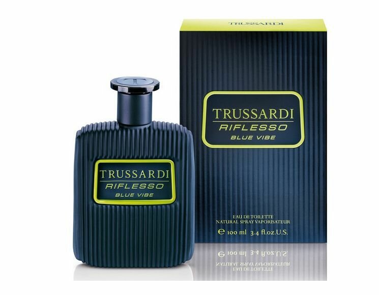 Туалетная вода TRUSSARDI "Riflesso Blue Vibe", древесно-фужерный аромат, 50мл