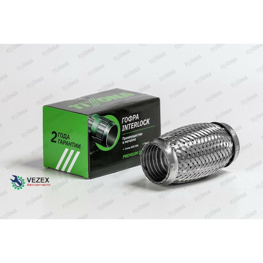 TIXONA P45120 Труба гофрированная (сталь 304 с внутренним металлорукавом) 45/120 P45120