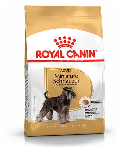 Сухой корм Роял Канин для взрослых собак породы Миниатюрный Шнауцер старше 10 месяцев 7,5 кг