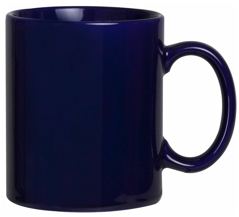 Кружка Promo, темно-синяя, фаянс, 330 мл