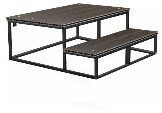 Крыльцо Эко 2 ступени с площадкой 600