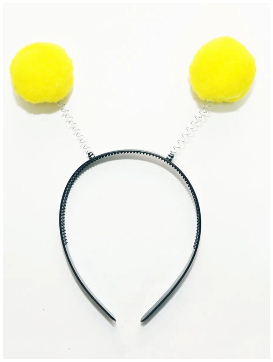 Ободок для волос детский/женский карнавальный Дон Баллон на Новый год/Рождество/утренник Усики пчелы