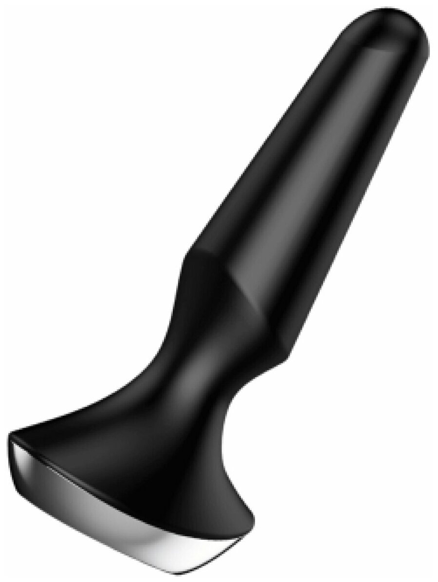 Satisfyer Plug-ilicious 2 (black): вибрационная анальная пробка для массажа простаты