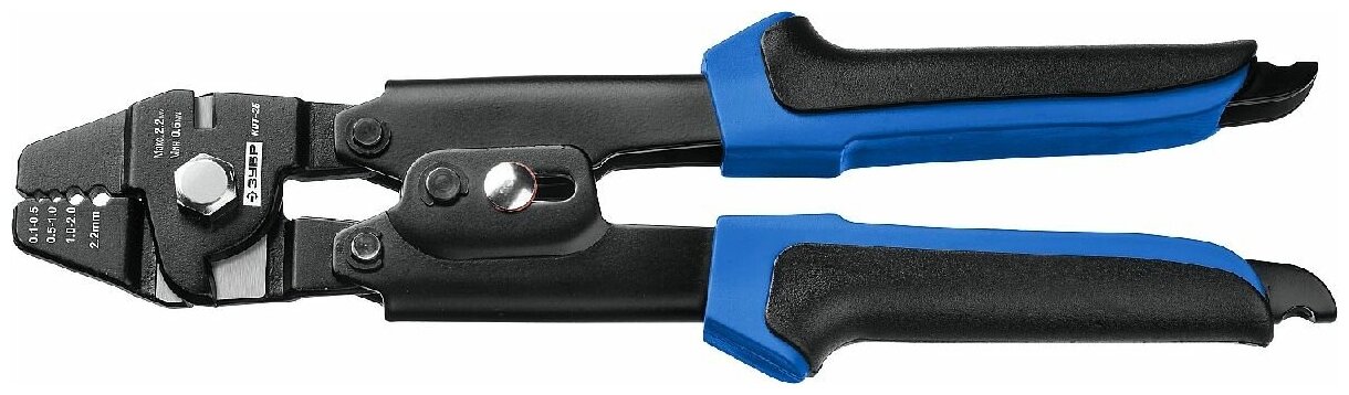 Обжимные клещи для тросовых зажимов ЗУБР Кот-25 250 мм (23347)