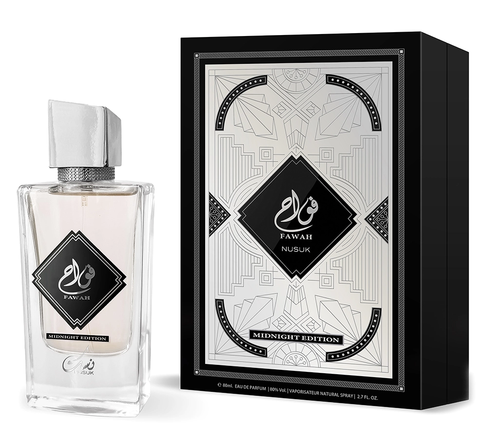 Nusuk Fawah Midnight Edition духи мужские 80 мл - Нусук Фава Миднайт Эдишн парфюмерная вода