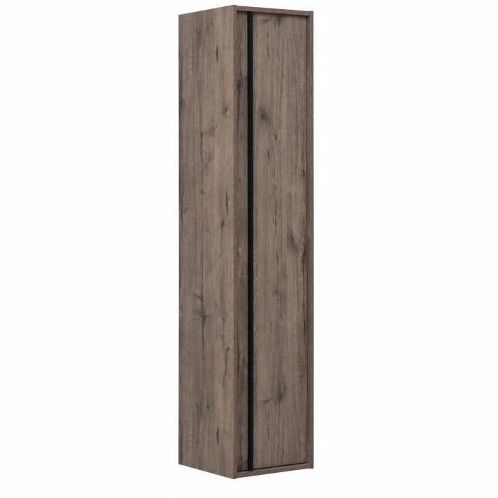 Шкаф-пенал для ванной Aquanet (Акванет) Lino 35 Дуб Веллингтон 00253914