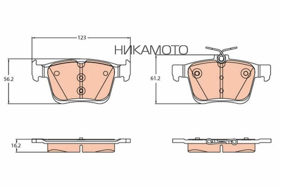 TRW GDB2179 Колодки тормозные дисковые, комплект