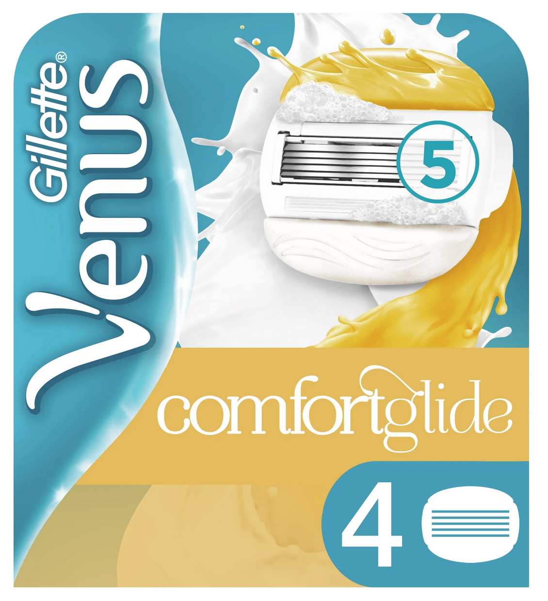 Venus ComfortGlide with Olay Сменные лезвия, 4 шт.