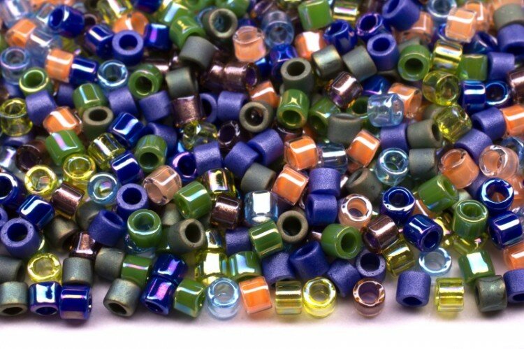 Бисер японский MIYUKI Delica цилиндр 10/0 DBM-MIX20 прерия, микс Prairie, 5 грамм