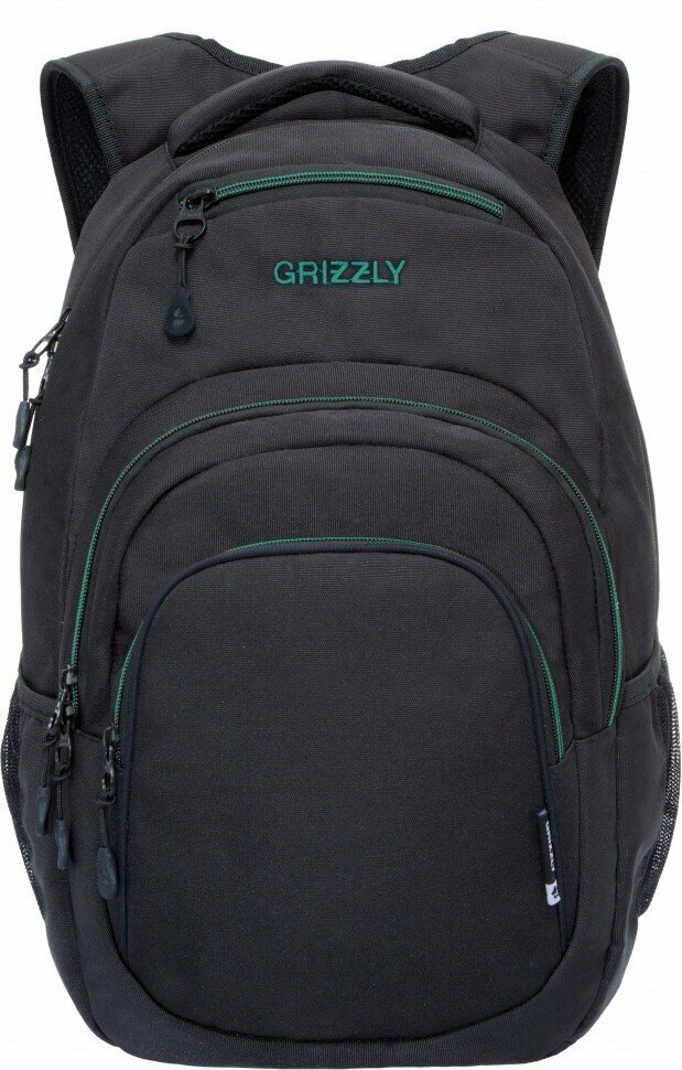 RQ-003-31 Рюкзак GRIZZLY (/2 черный - бирюзовый)