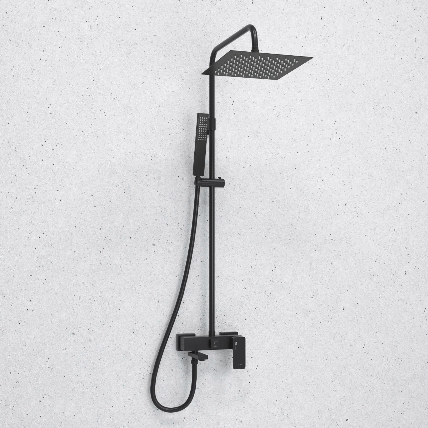 Душевая система WasserKRAFT A277.255.218, со смесителем, покрытие черный