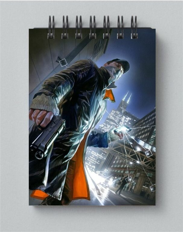 Блокнот Watch Dogs, Сторожевые псы №9, Размер А6, 10 на 15 см
