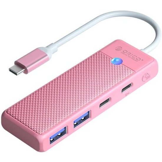 Разветвитель USB Orico PAPW2AC-C3-015, розовый