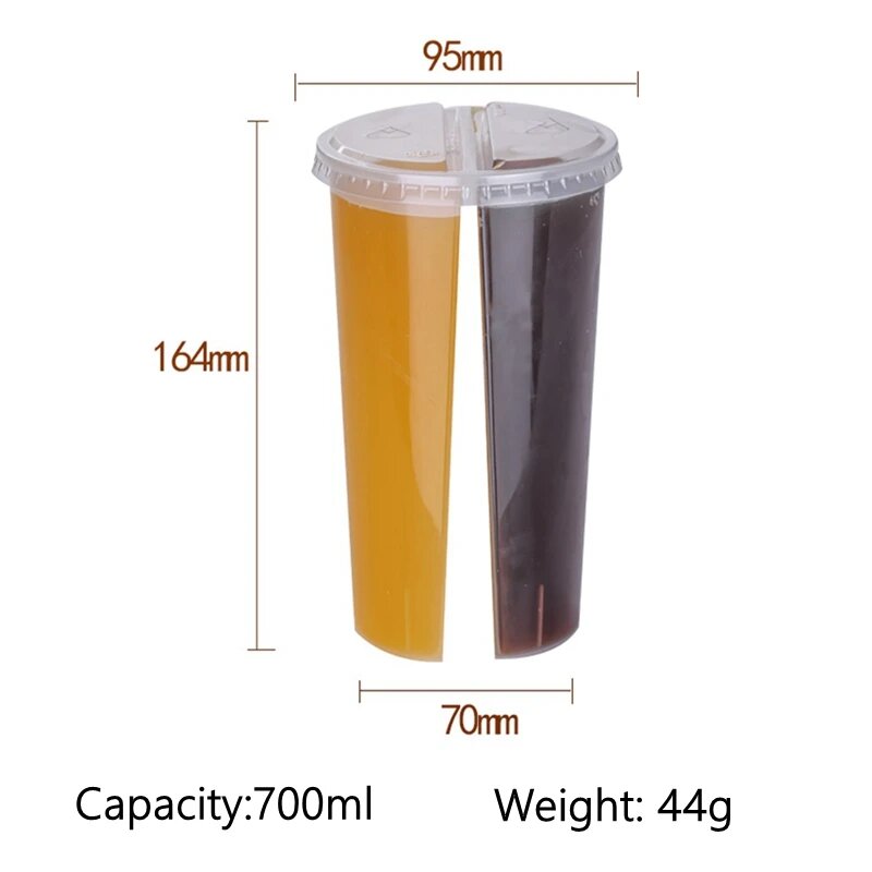 Пластиковые одноразовые стаканы 700 мл, 10 шт.
