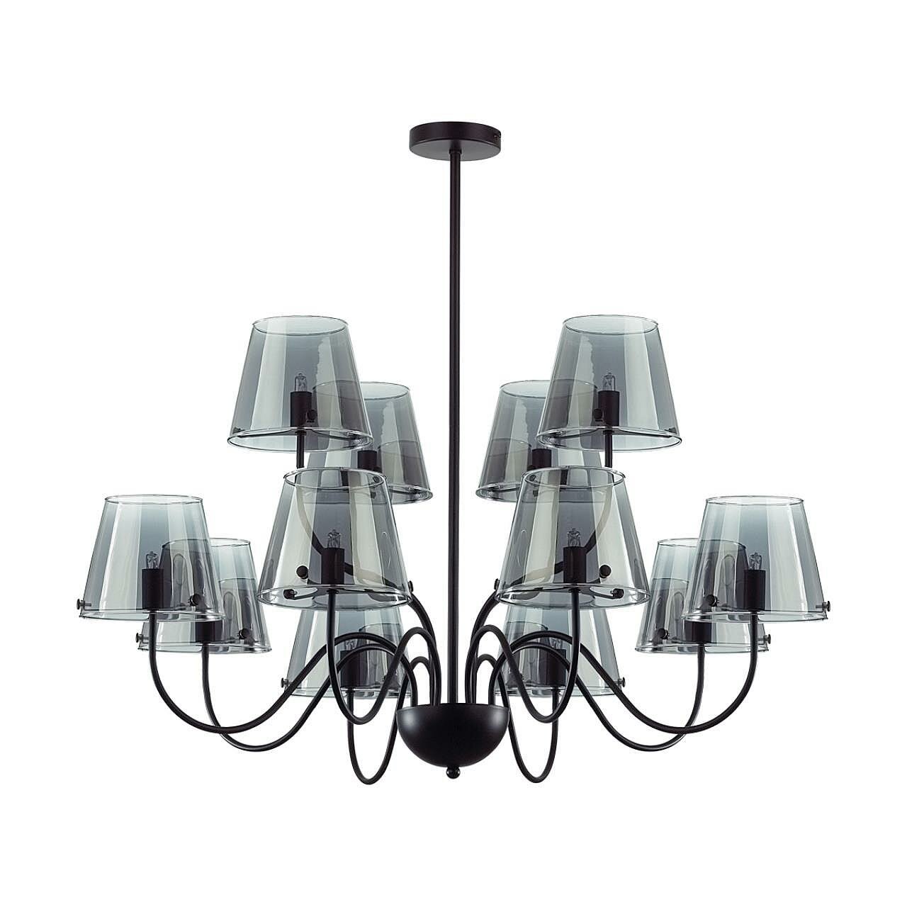 Потолочная люстра Lumion Smoky 6570/12C, G9, 240Вт, кол-во ламп:12шт, Черный