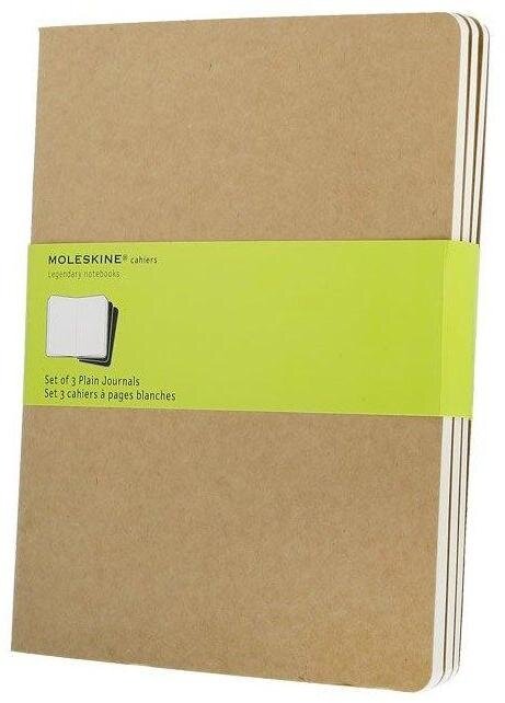 Moleskine QP423 Блокнот moleskine cahier journal qp423 xlarge 190х250мм обложка картон 120стр. нелинованный бежевый (3шт)
