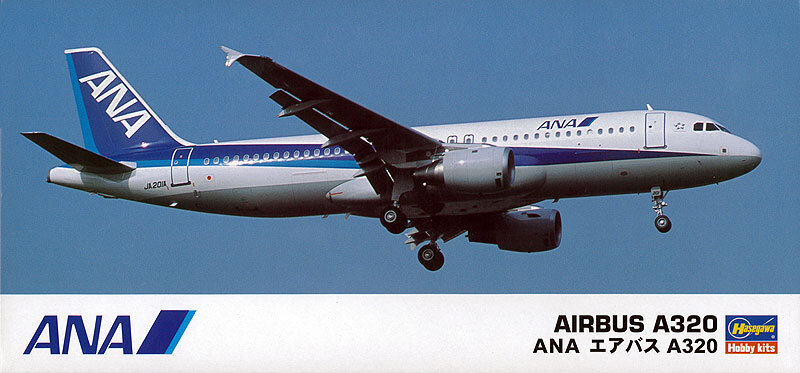 Сборная модель пассажирского лайнера All Nippon Airways (ANA) Airbus A320 (1/200) 10732 Hasegawa
