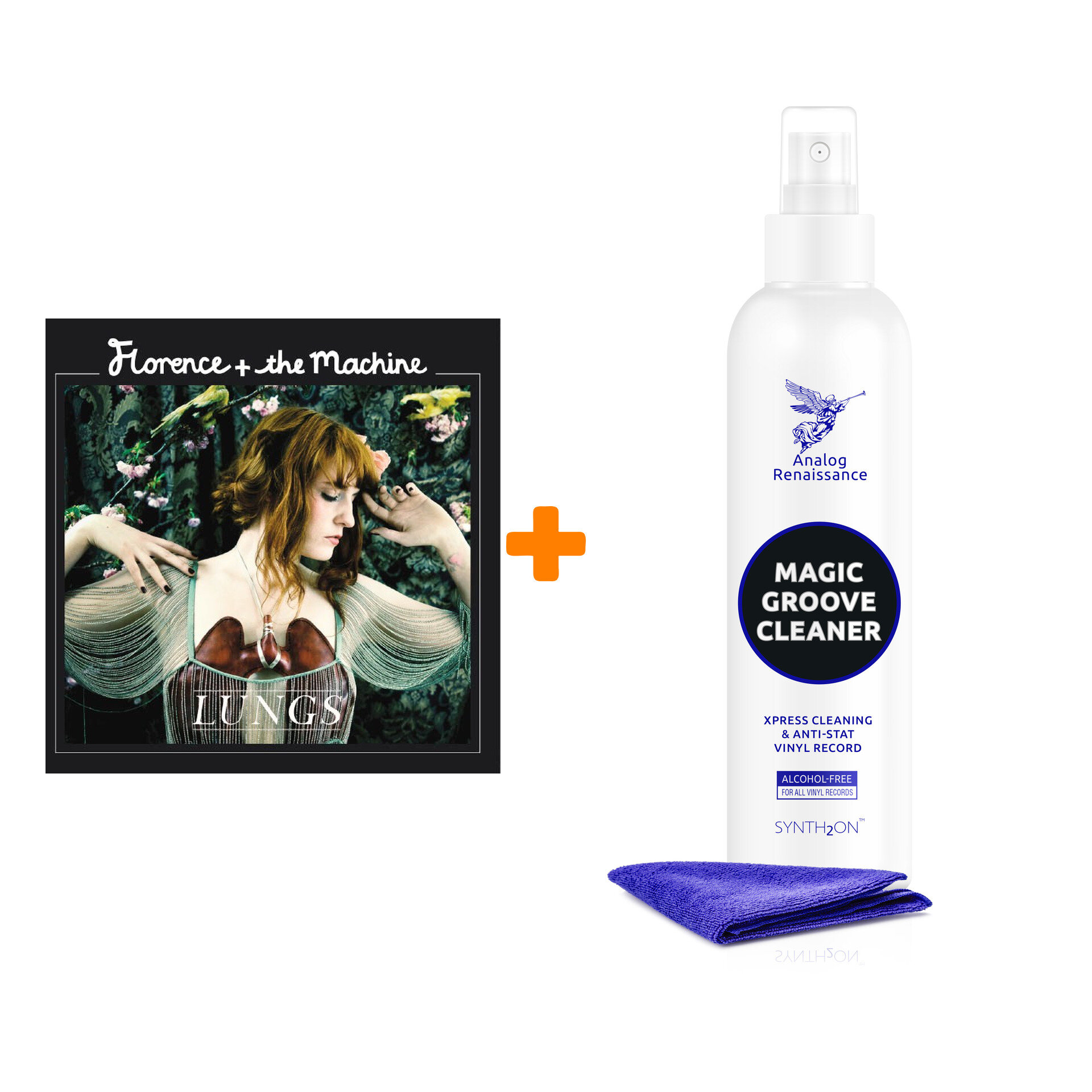 FLORENCE AND THE MACHINE Lungs LP + Спрей для очистки LP с микрофиброй 250мл Набор