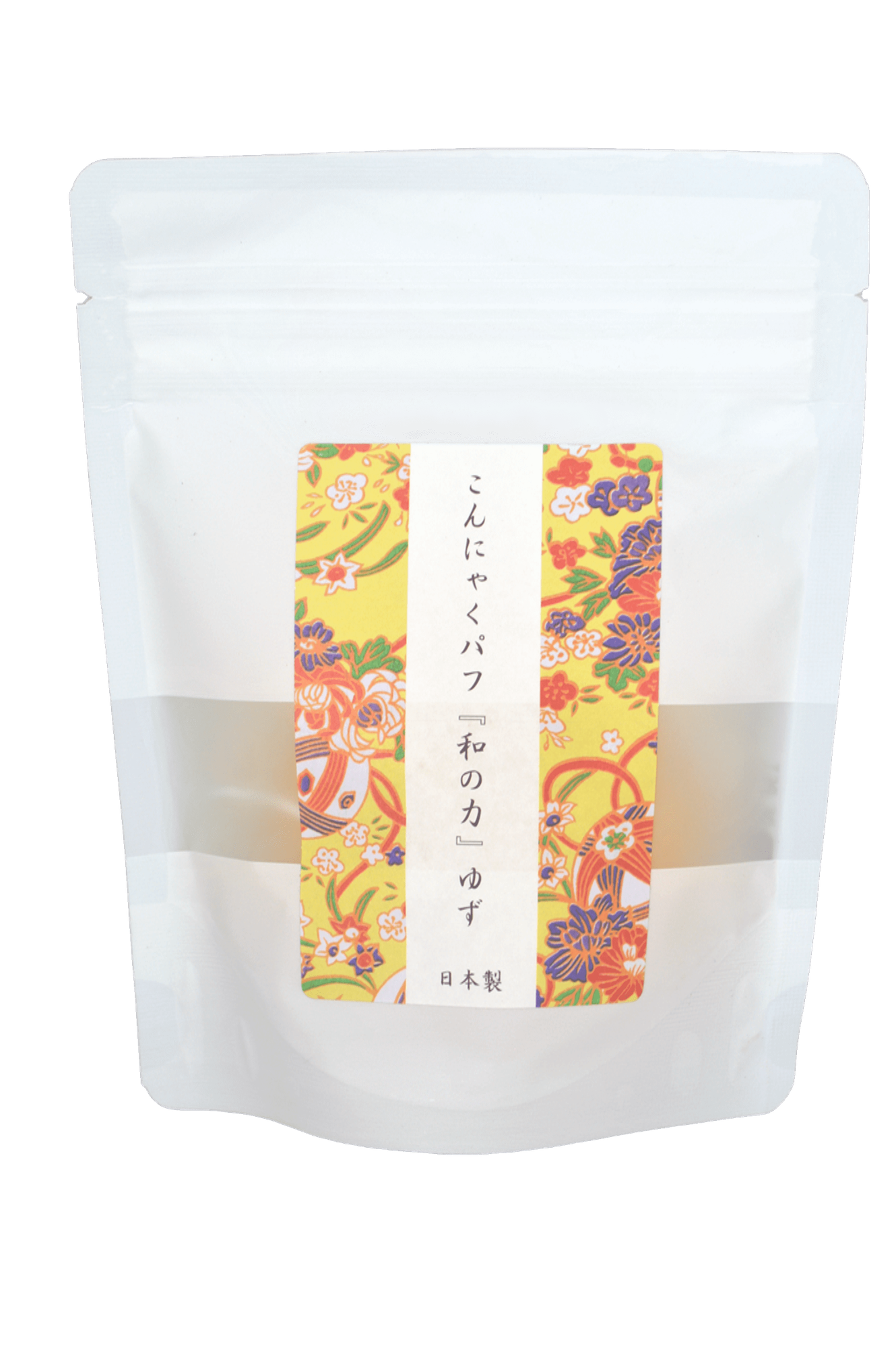 Спонж для умывания из волокон Конняку натуральный YAMAMOTO желтый круглый в подарочной упаковке 1шт