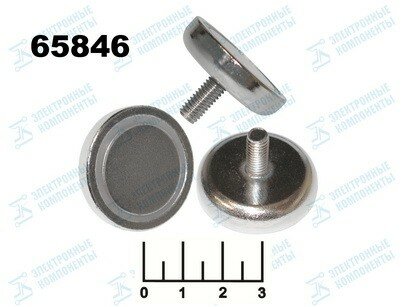 Магнит с винтом M6 32*8 неодимовый (C32) (~25кг) (м234)