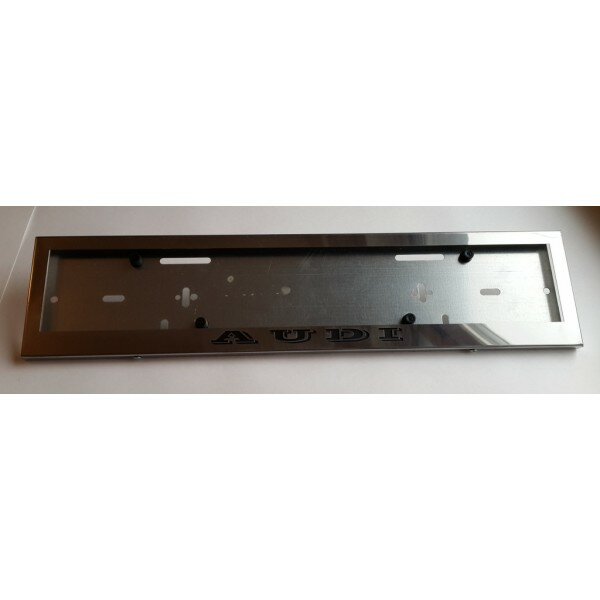 Рамка для номера (нержавеющая сталь, с надписью Audi), 1шт (3723)
