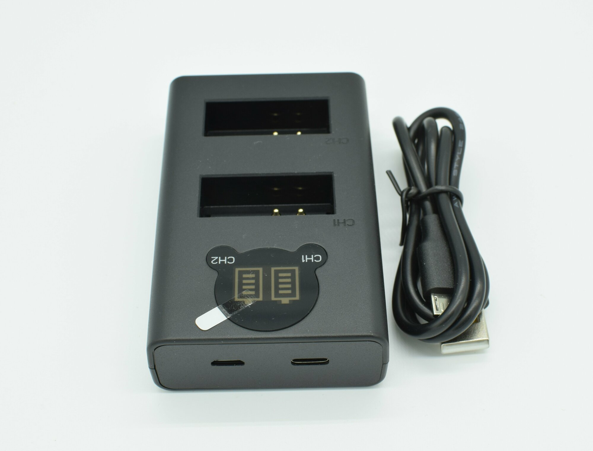 Двойное зарядное устройство DL-LPE12 Micro и C Type для Canon