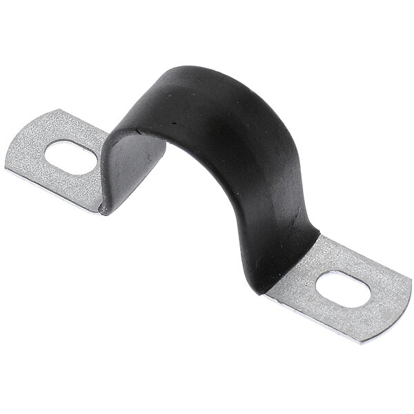 Скоба СМД-П металлическая оцинкованная 21-22мм в полимерной изоляции, 2 лапки (Fortisflex) (100 шт. в комплекте)