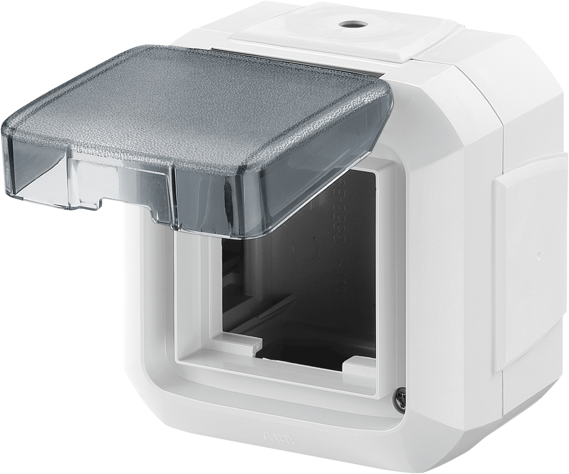 Коробка накладного монтажа ABB Variant+ IP54 для механизмов 45х45 с крышкой с четырьмя вводами белый