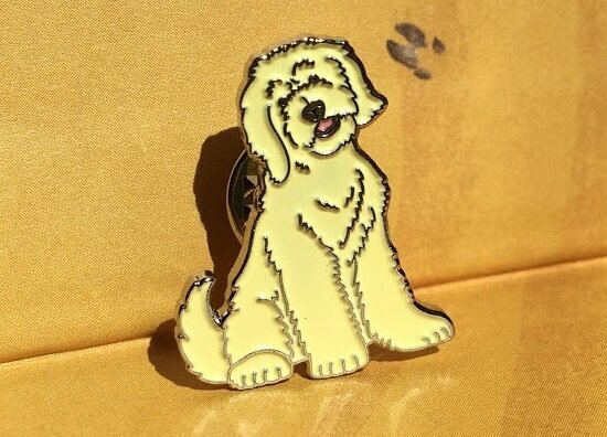 Подписные издания Значок эмалированный, Лабродудль sela25