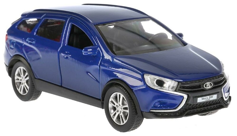 Модель Инерционная Технопарк LADA Vesta Sw Cross (12см, металл, открываются двери, синяя, в коробке)