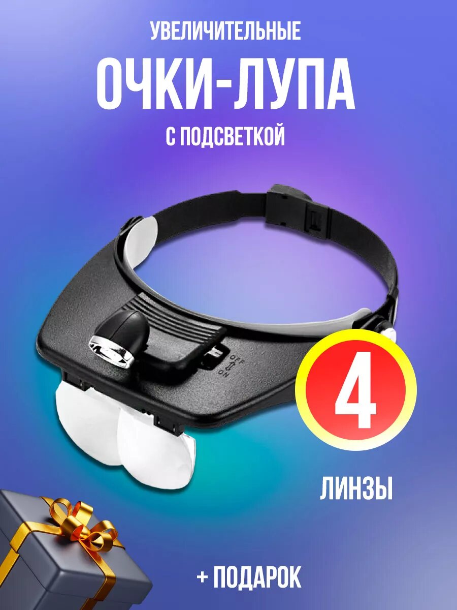 Лупа складная с увеличением 4x