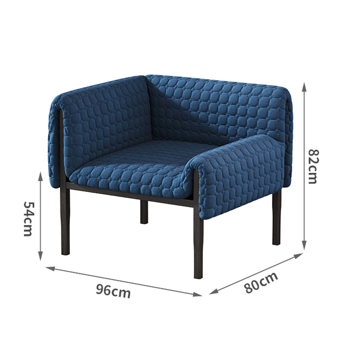 Дизайнерское кресло в стиле Ruche by Ligne Roset (синий)