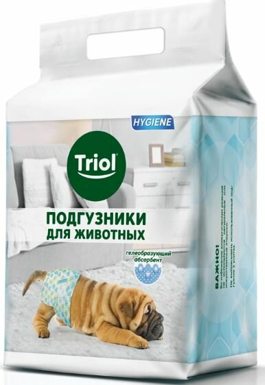 Triol Подгузники для животных весом 16-22 кг (размер L) 10 шт.