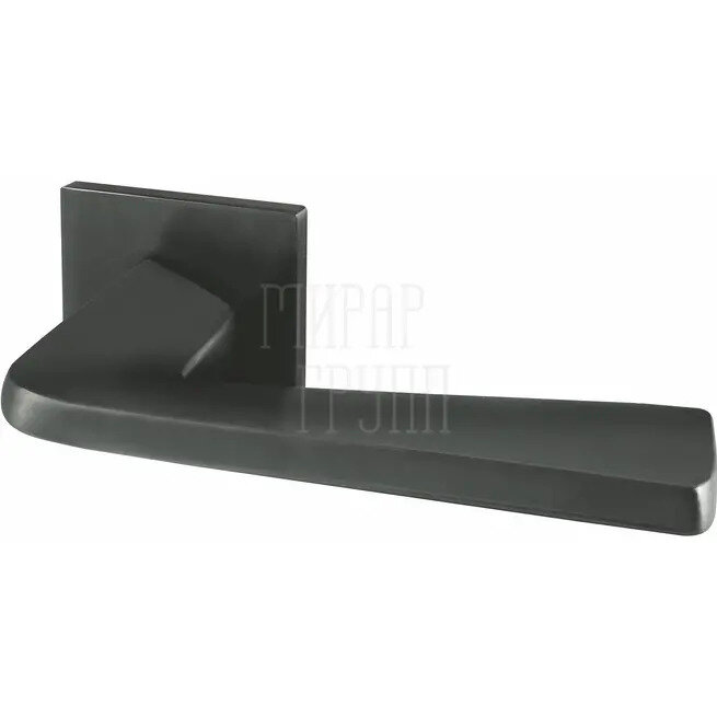 Дверная ручка Armadillo на квадратной розетке "TORSO" USS черный