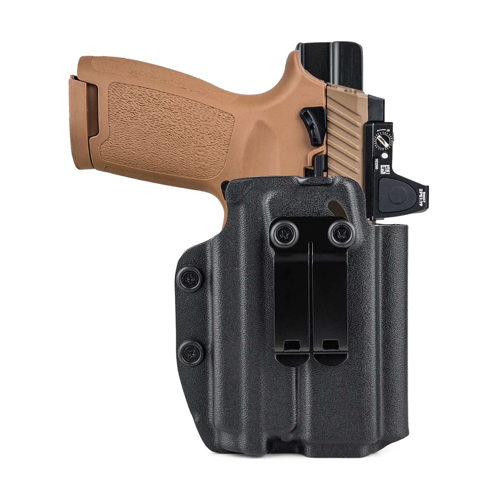 Кобура IWB Kydex для Sig Sauer P320 M18/ P320 X CARRY/ P320 Компактная с фонариком Olight Baldr S Лазерный свет для скрытого ношения