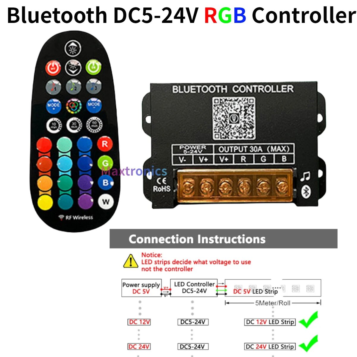Bluetooth RGB контроллер светодиодной ленты SAGE LU MEI