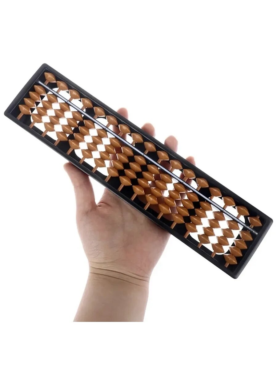 Счеты абакус 17 разрядные/Коричневые