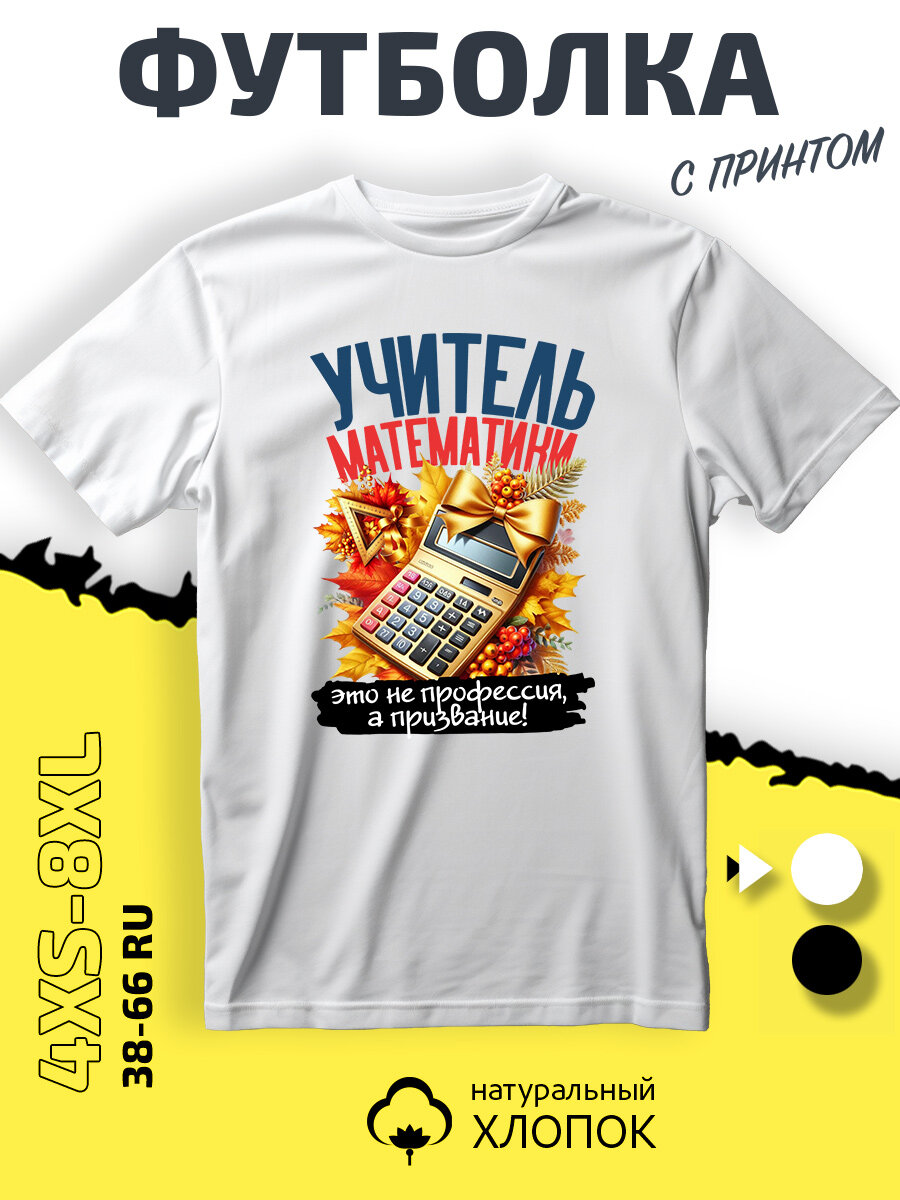 Футболка учитель математики