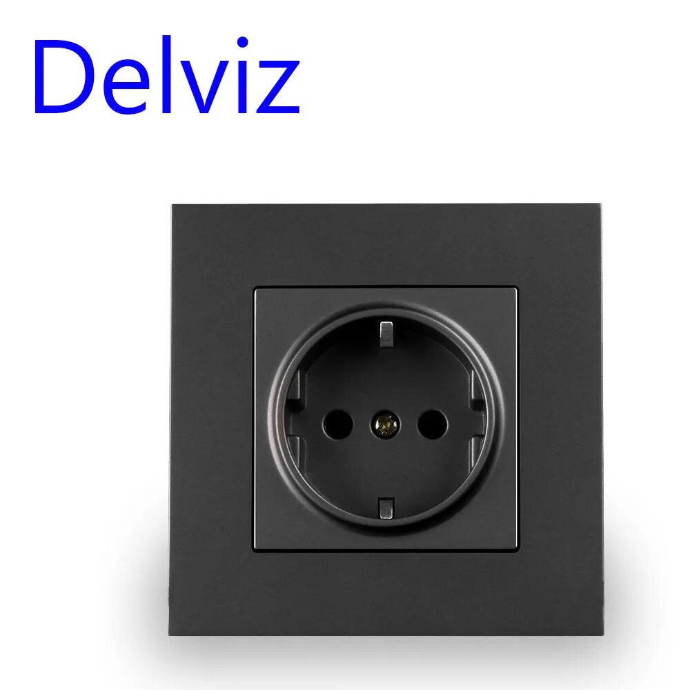 Розетка Delviz 16А белая/черная/серая