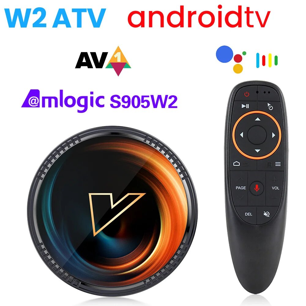 VONTAR W2 Android TV Box 4GB/32GB, US Plug — фото 1