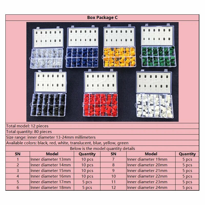 Резиновая крышка, мягкая эластичная силиконовая защитная крышка, уплотнительная заглушка, защитный рукав с резьбой, черный, красный, белый, синий, 1,5-24 мм