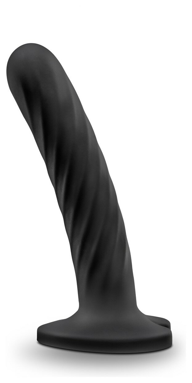 Черный анальный фаллоимитатор Twist Medium 14 см Blush Novelties