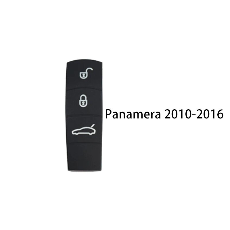 Корпус ключа 3-кнопочный пульт дистанционного управления, резиновая накладка для Porsche 9ya Cayenne 971 Panamera, сменная резиновая кнопка, автомобильный пульт дистанционного ключа